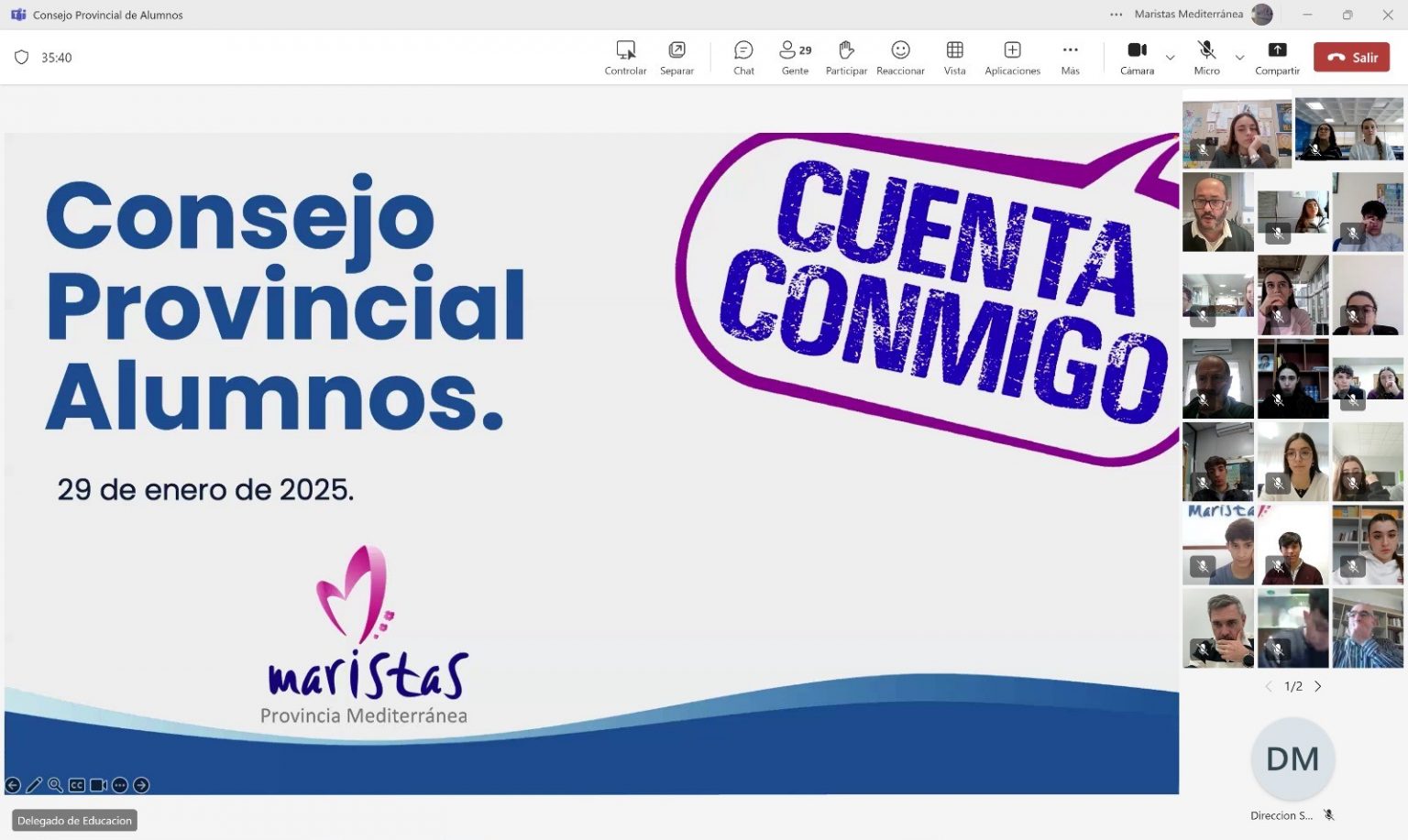 Nace el Consejo Provincial de Alumnado - Maristas Mediterránea